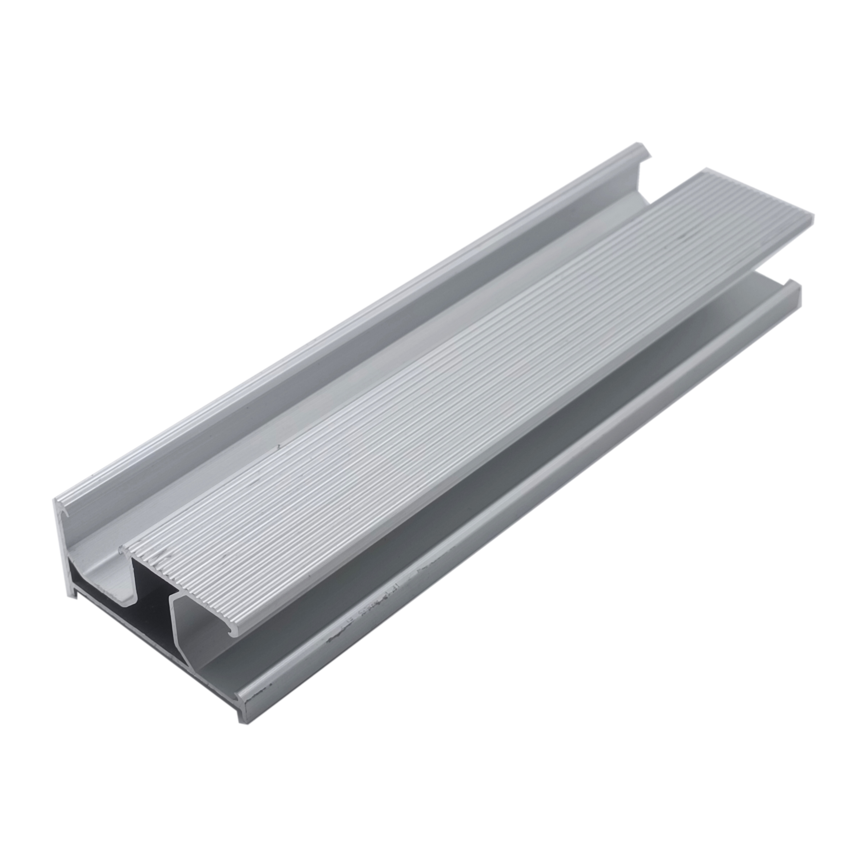 Rieles de aluminio para soportar perfiles de aluminio del sistema de ...